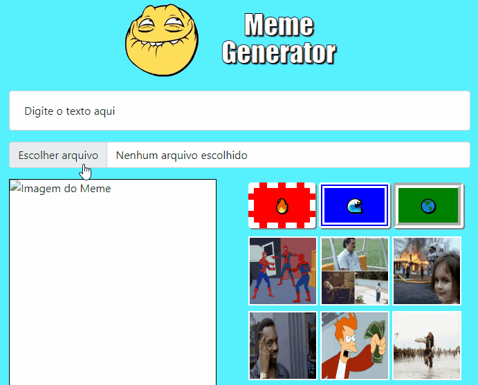 GitHub - guyddogl/trybe-project-meme-generator: Project Meme Generator