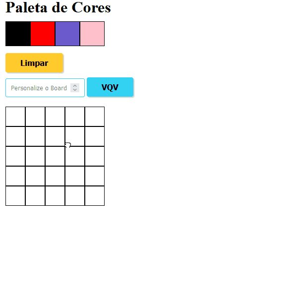 GitHub - guyddogl/trybe-project-pixels-art: Project Pixels Art